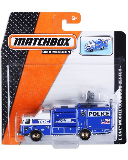 Автомобил Mattel Matchbox - Полицейски, E-One Mobile Command Center на ...
