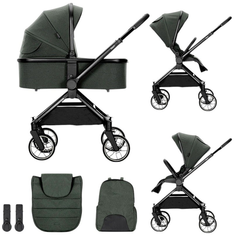 Бебешка количка 2 в 1 Lorelli Premium - Reya, зелена на ТОП Цена ️ ...