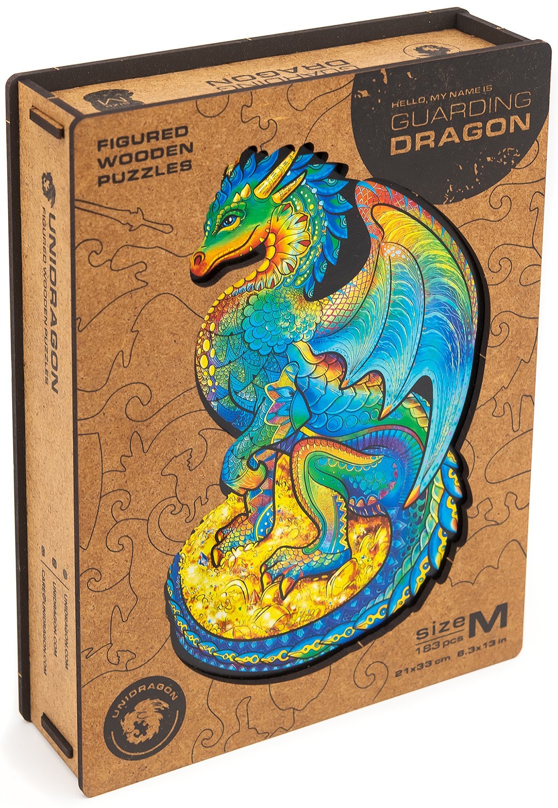 Дървен пъзел Unidragon от 183 части - Дракон (размер M) на ТОП Цена ️ ...