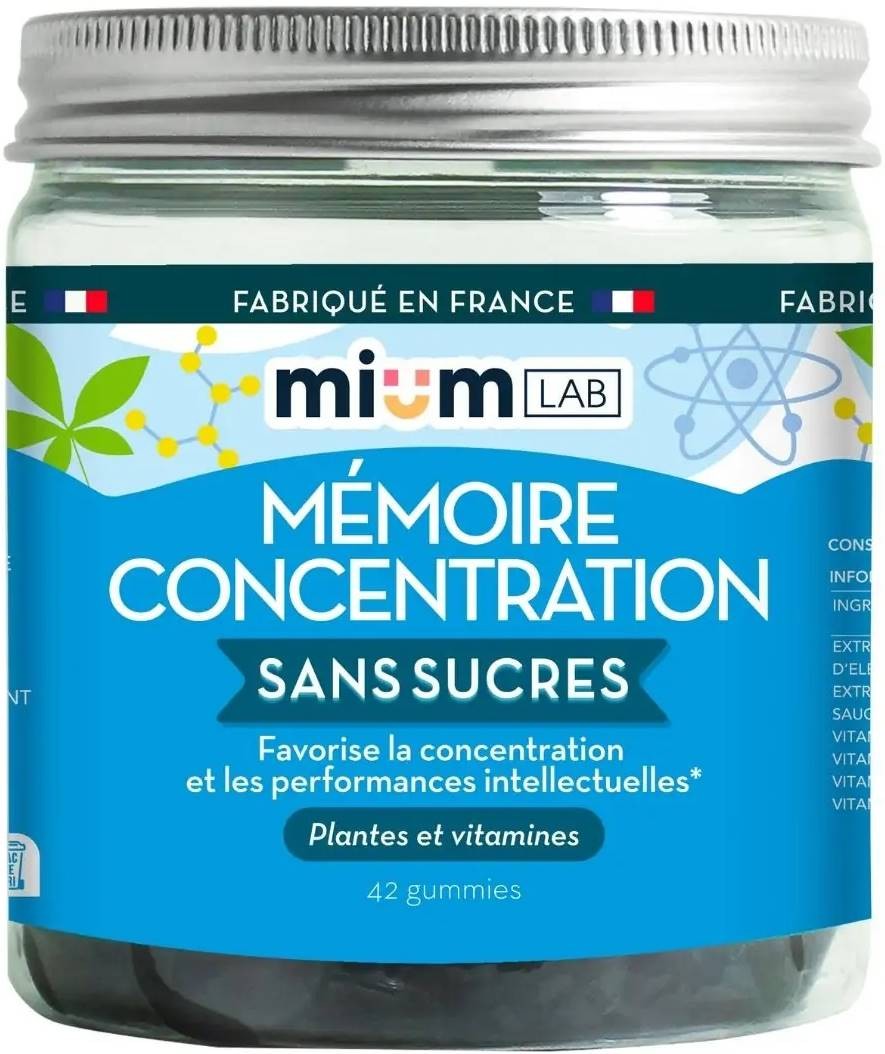 Gummies Памет и концентрация, 42 желирани дражета, Mium Lab на ТОП Цена ...