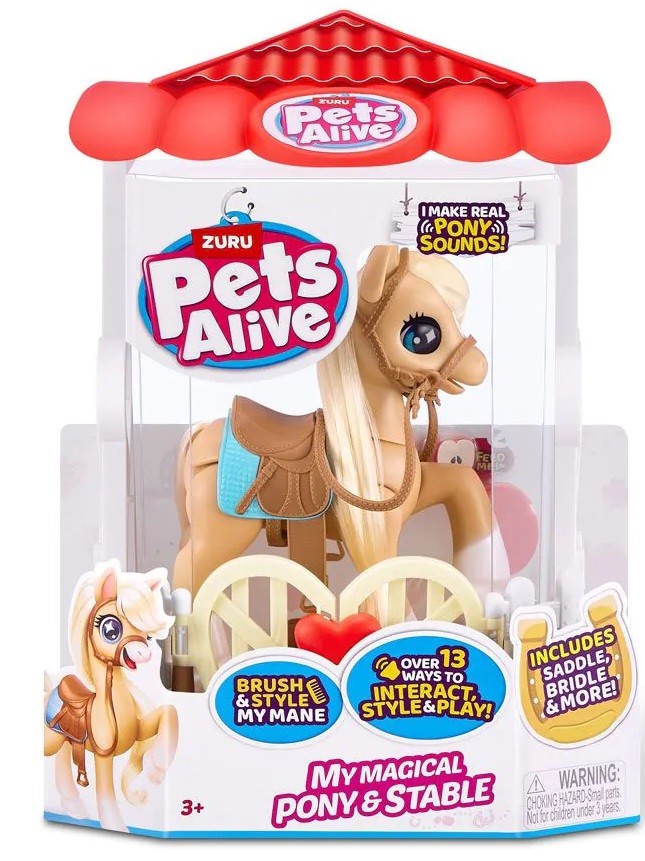 Интерактивна играчка Zuru Pets Alive - Пони с конюшня на ТОП Цена ️ ...
