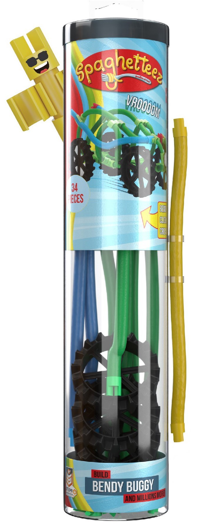 Конструктор Clics Toys Spaghetteez - Bendy Buggy, 34 части на ТОП Цена ️ TYTY0065750N | Baby.bg ️