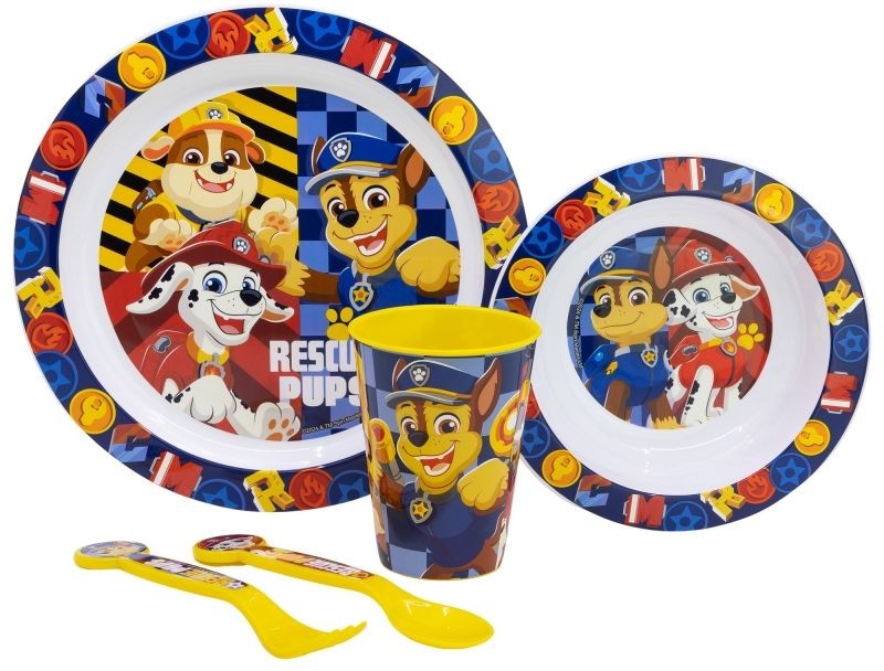 Комплект за хранене Stor - Micro, Paw Patrol Boy Rescue Pups, 5 части ...