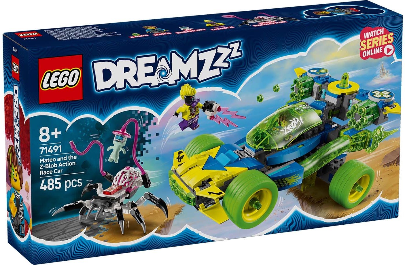 Конструктор LEGO DreamZzz - Екшън състезателна кола на Матео и Зи-блоб ...