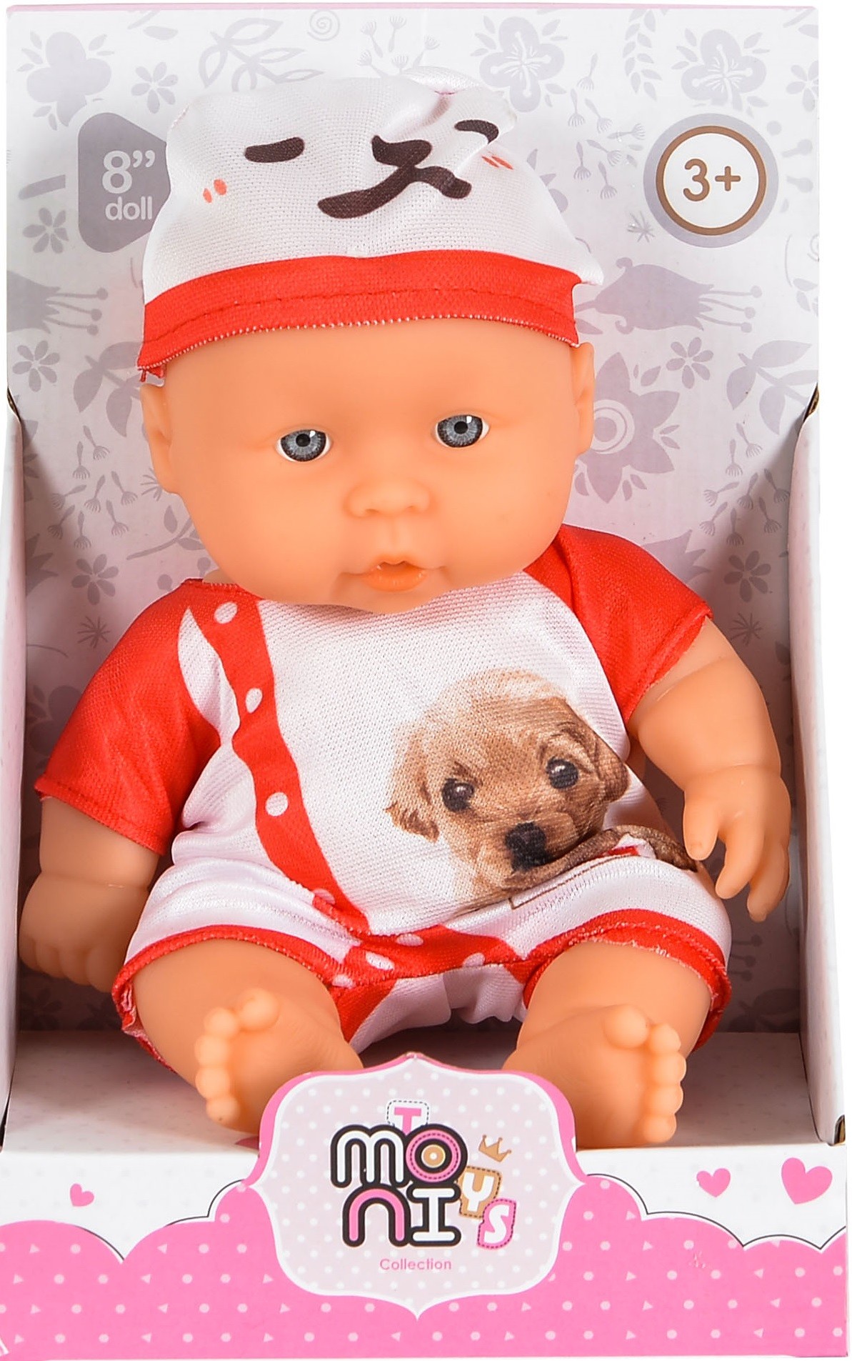 Кукла Moni Toys - С червено-бяло боди и шапка, 20 cm на ТОП Цена ️ ...