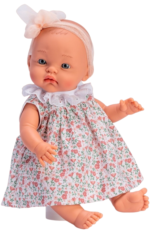 Кукла Asi Dolls - Бебе Алекс, с панделка и рокля на цветя, 36 cm на ТОП ...