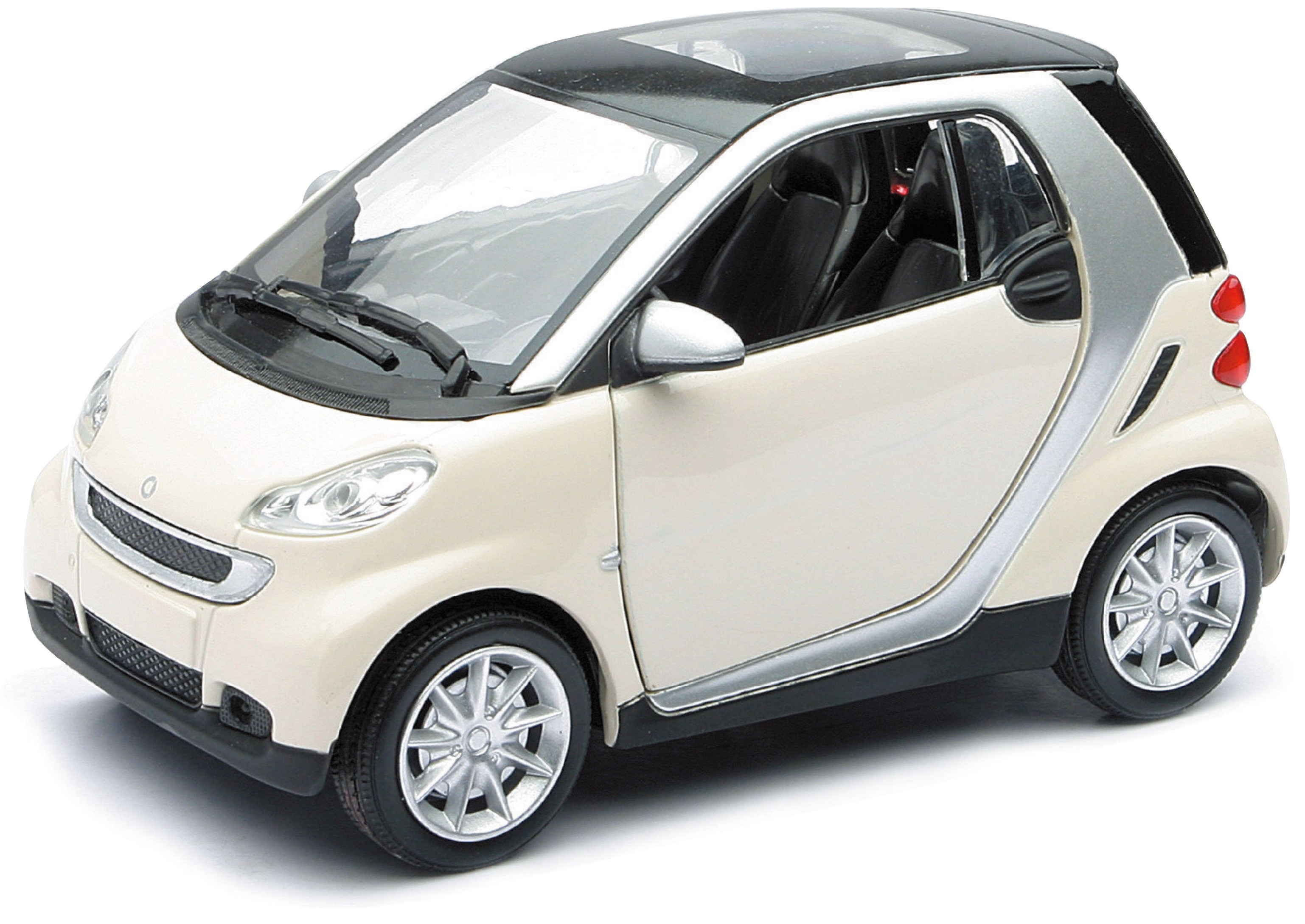 Метална количка Newray - Smart Fortwo, 1:24, бяла на ТОП Цена ️ ...