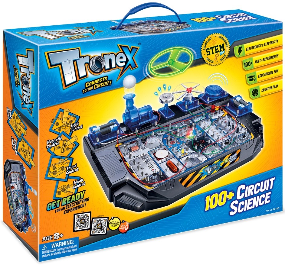 Научен STEM комплект Amazing Toys Tronex - 100 опита с електрически вериги на ТОП Цена ️ ...