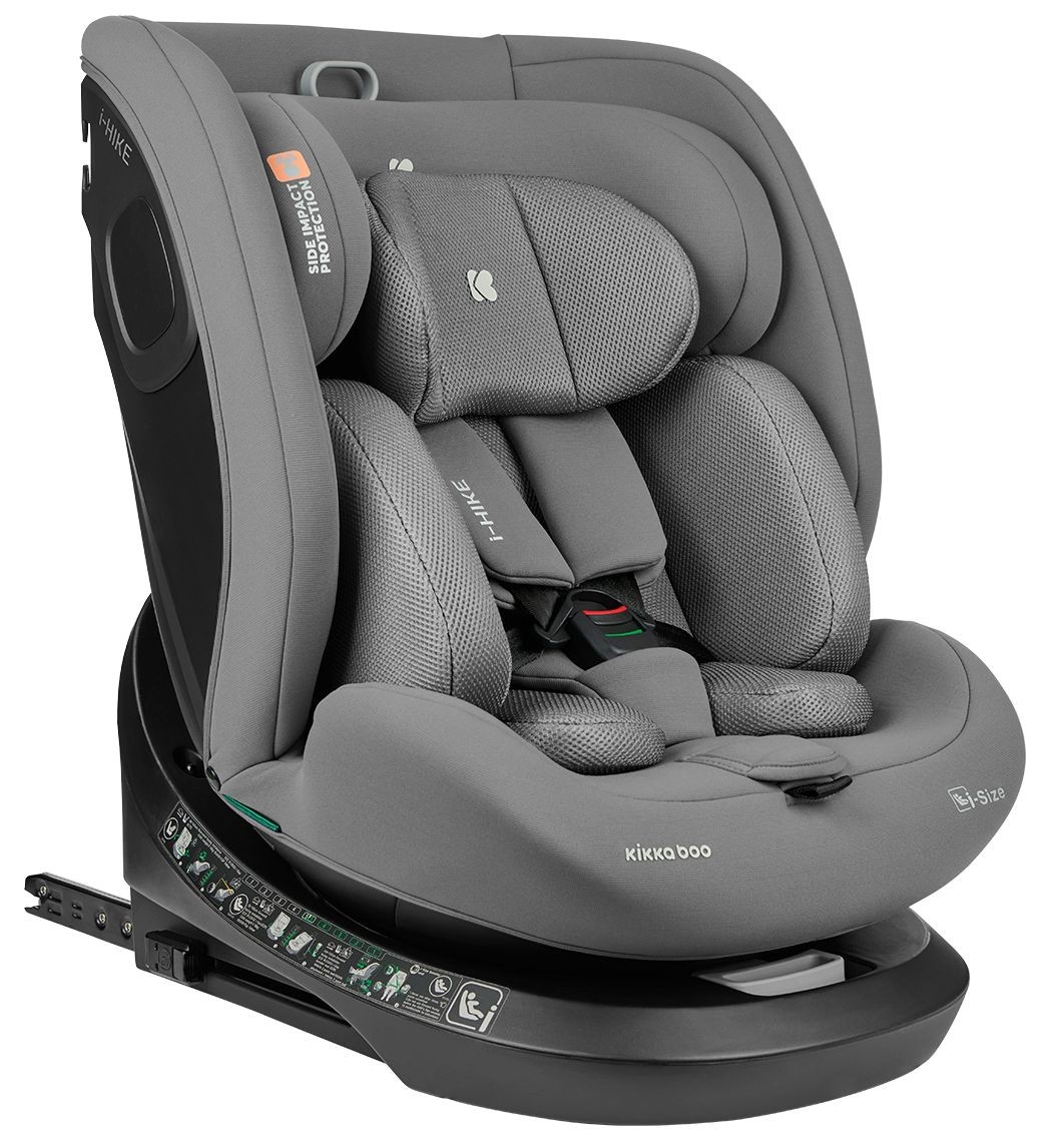 Стол за кола KikkaBoo - i-Hike, 360°, i-Size, с IsoFix, 40-150 cm, Light Grey на ТОП Цена ️ ...