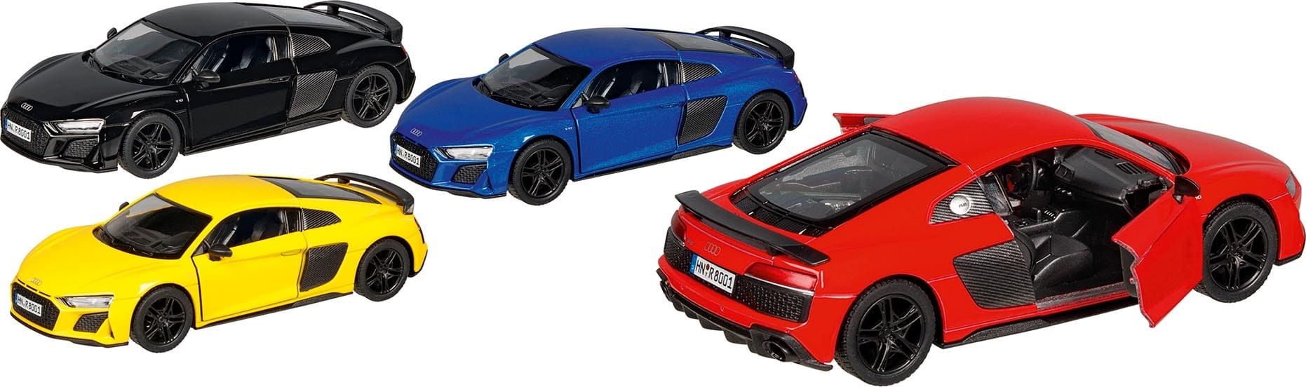 Детска играчка Goki - Метална количка, Audi R8 Coupе, асортимент на ТОП ...