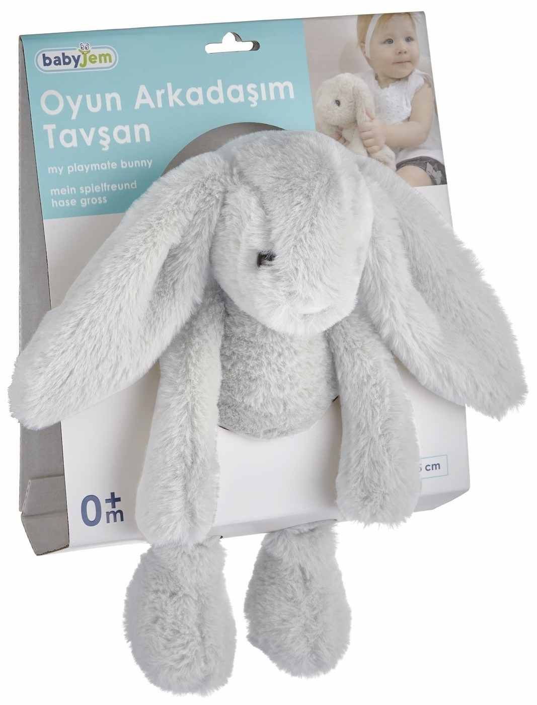 Мека играчка BabyJem - Bunny, Grey, 35 cm на ТОП Цена ️ TYBB0093676N ...
